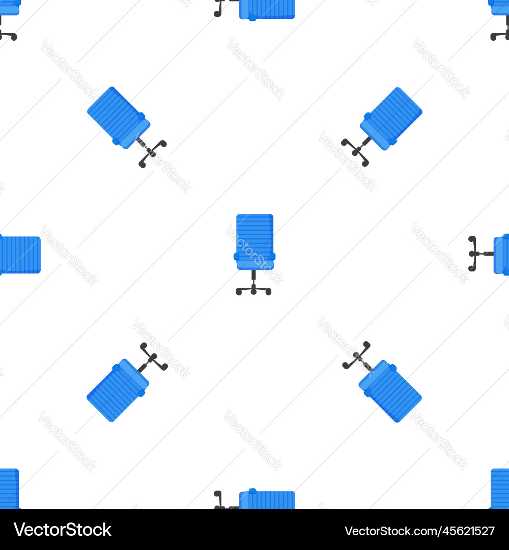 Business desk chair pattern seamless Royalty Free Vector