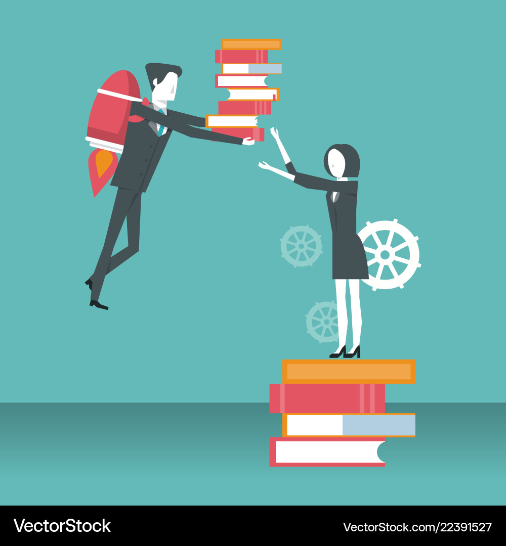 Business partners cartoon Royalty Free Vector Image