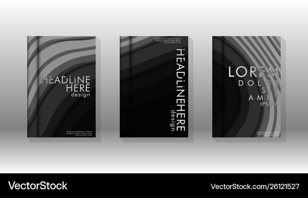 Cover book with a geometric design background Vector Image