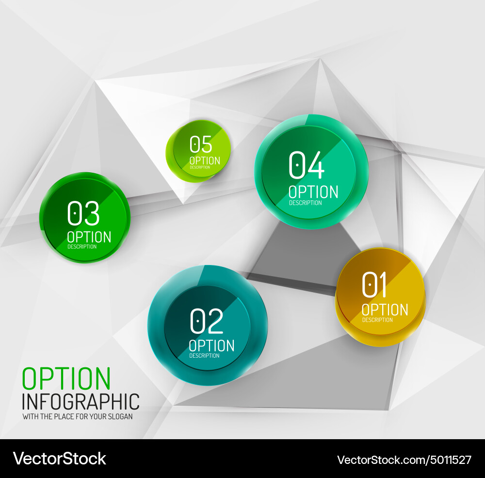 Fresh business abstract infographics Royalty Free Vector