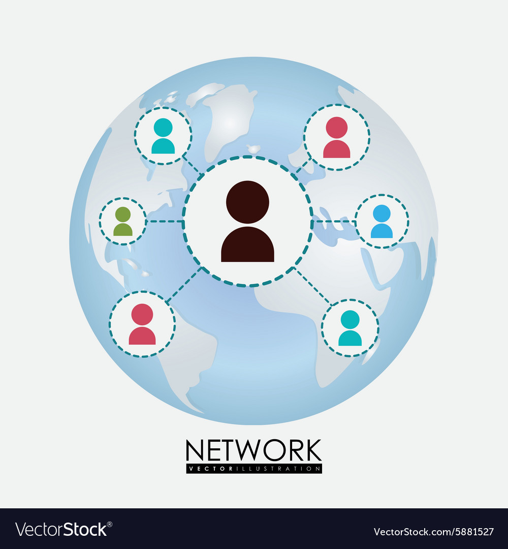 Network design Royalty Free Vector Image - VectorStock
