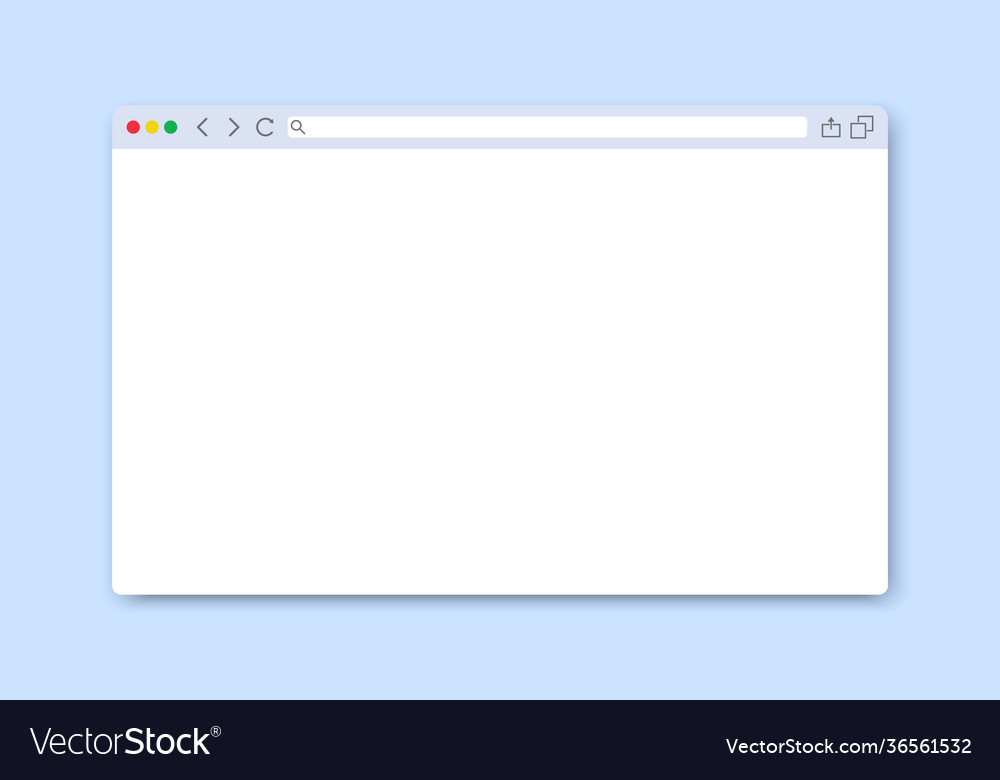 Browser window internet concept Royalty Free Vector Image