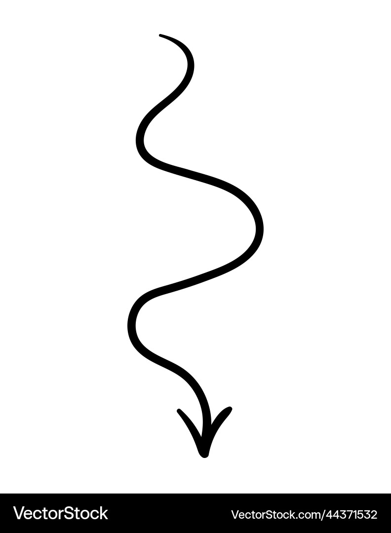 Hand painted arrow Royalty Free Vector Image - VectorStock