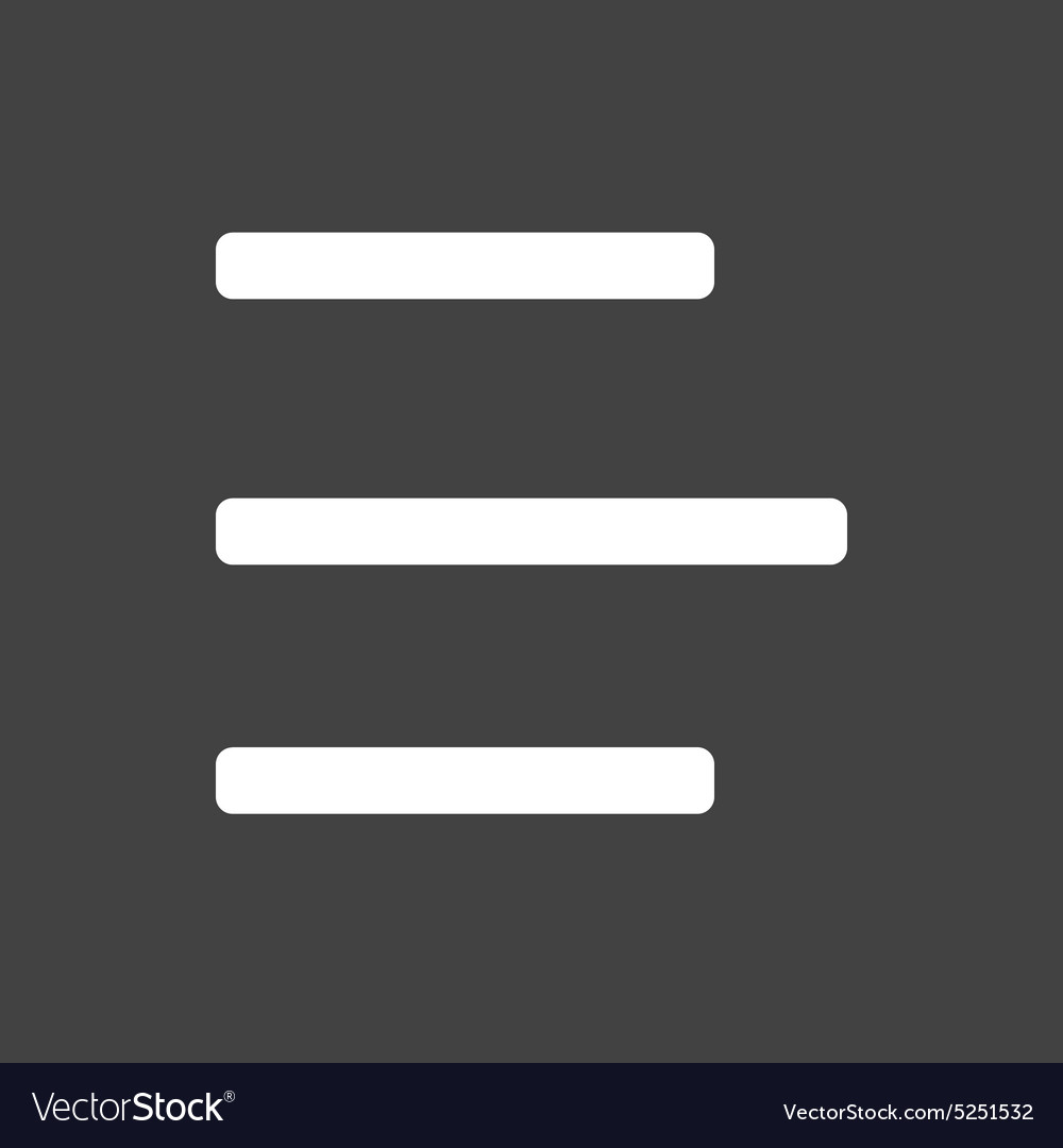 Left align Royalty Free Vector Image - VectorStock