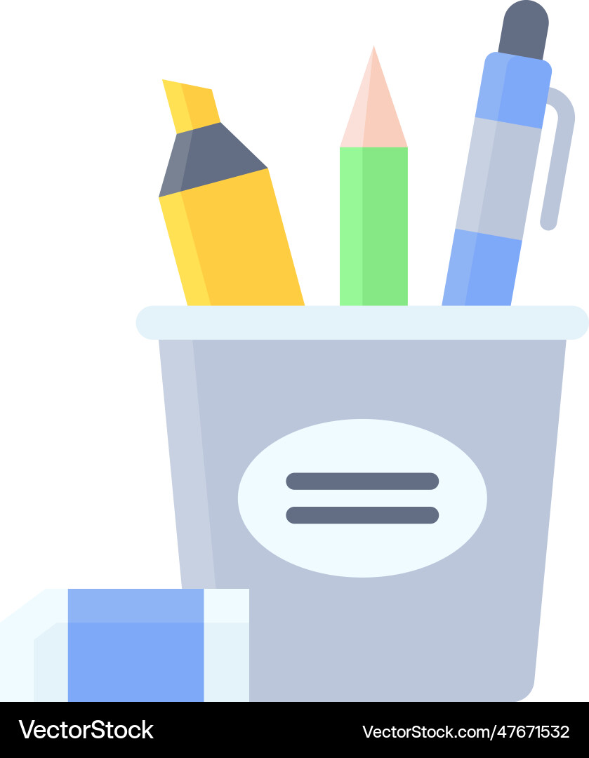 Stationery icon high school related Royalty Free Vector