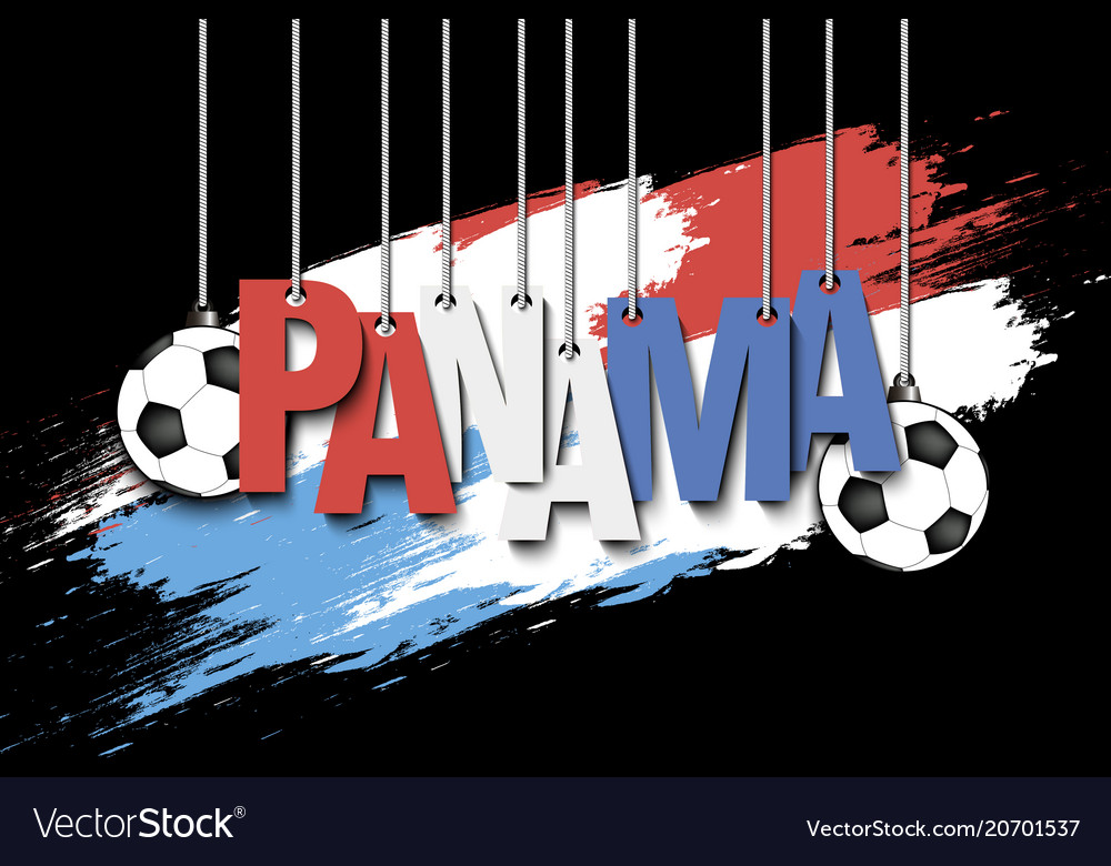 Banner the inscription panama Royalty Free Vector Image