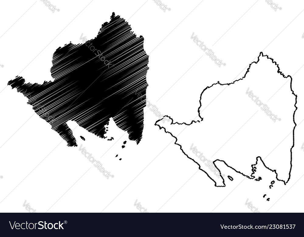 Lampung map Royalty Free Vector Image - VectorStock