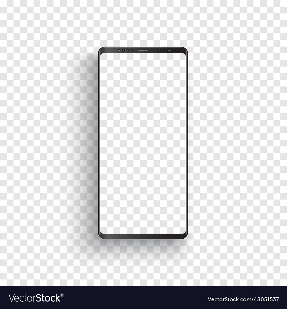 Modern realistic black smartphone smartphone Vector Image
