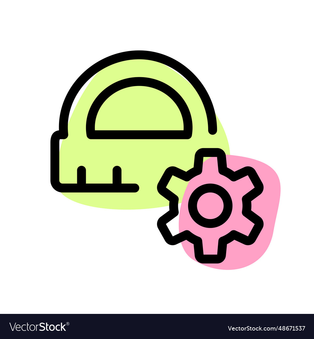 Parameter configuration before using rulers Vector Image