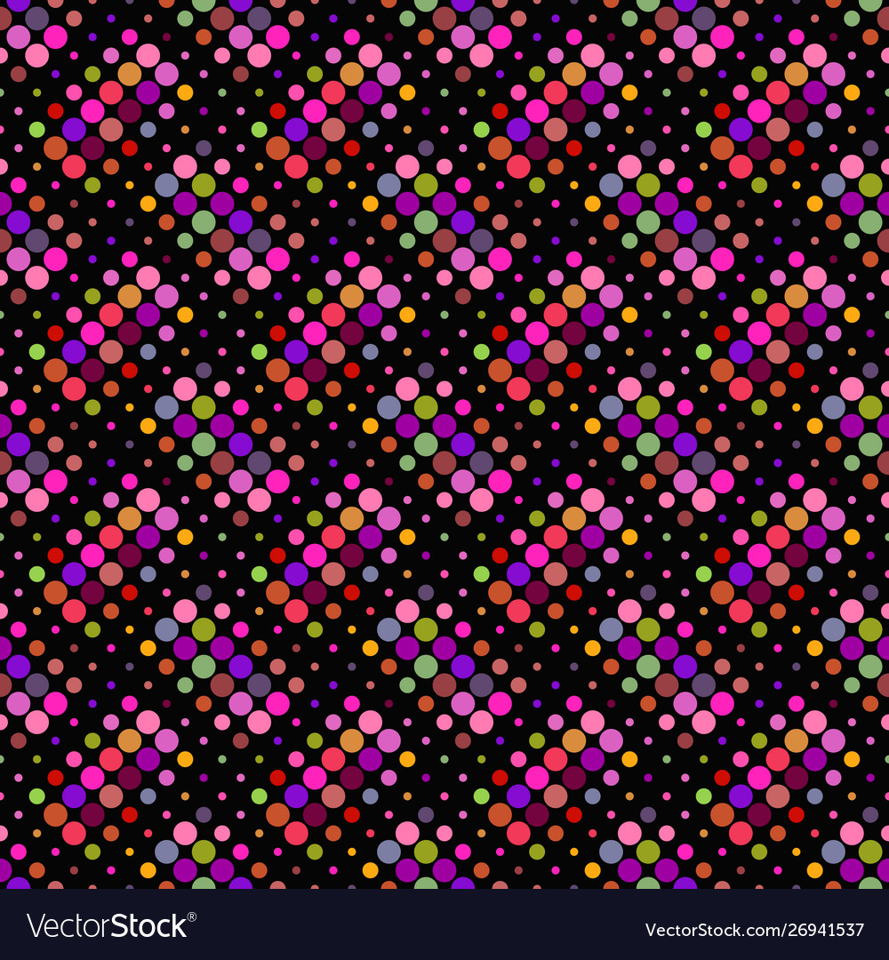 Seamless multicolor dot pattern background Vector Image