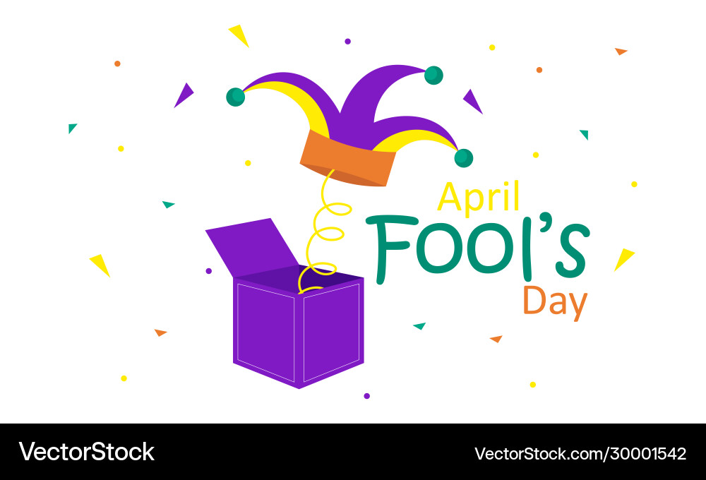 April fools day greeting Royalty Free Vector Image