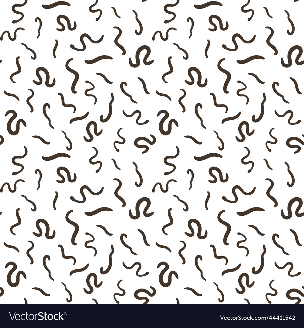 Ascariasis helminth simple seamless pattern Vector Image Ascariasis helminth simple seamless pattern Vector Image