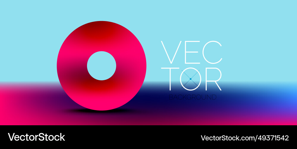 Liquid gradient color geometric shapes and circles
