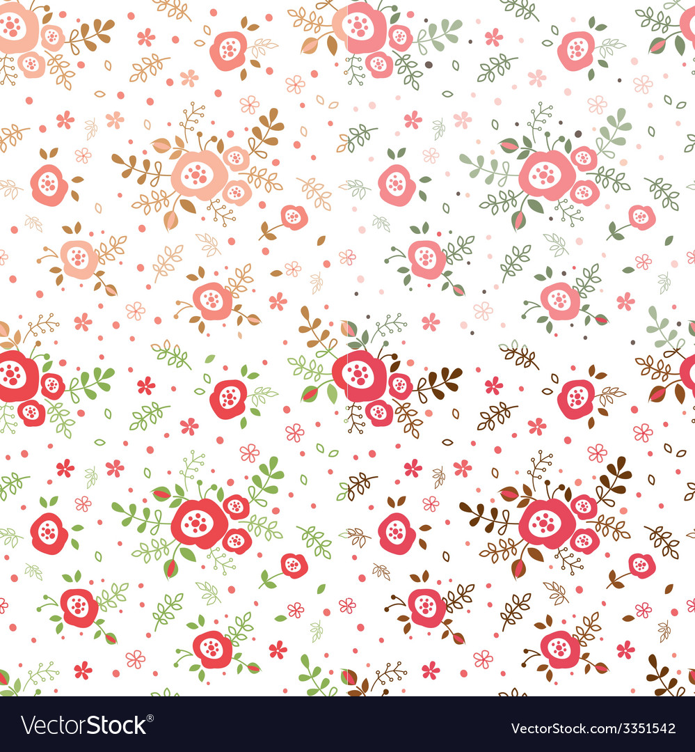 Rose seamless patterns Royalty Free Vector Image