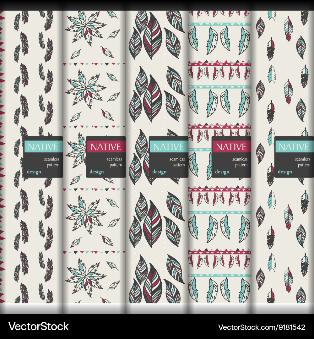 Seamless traditional tribal native ethnic Vector Image