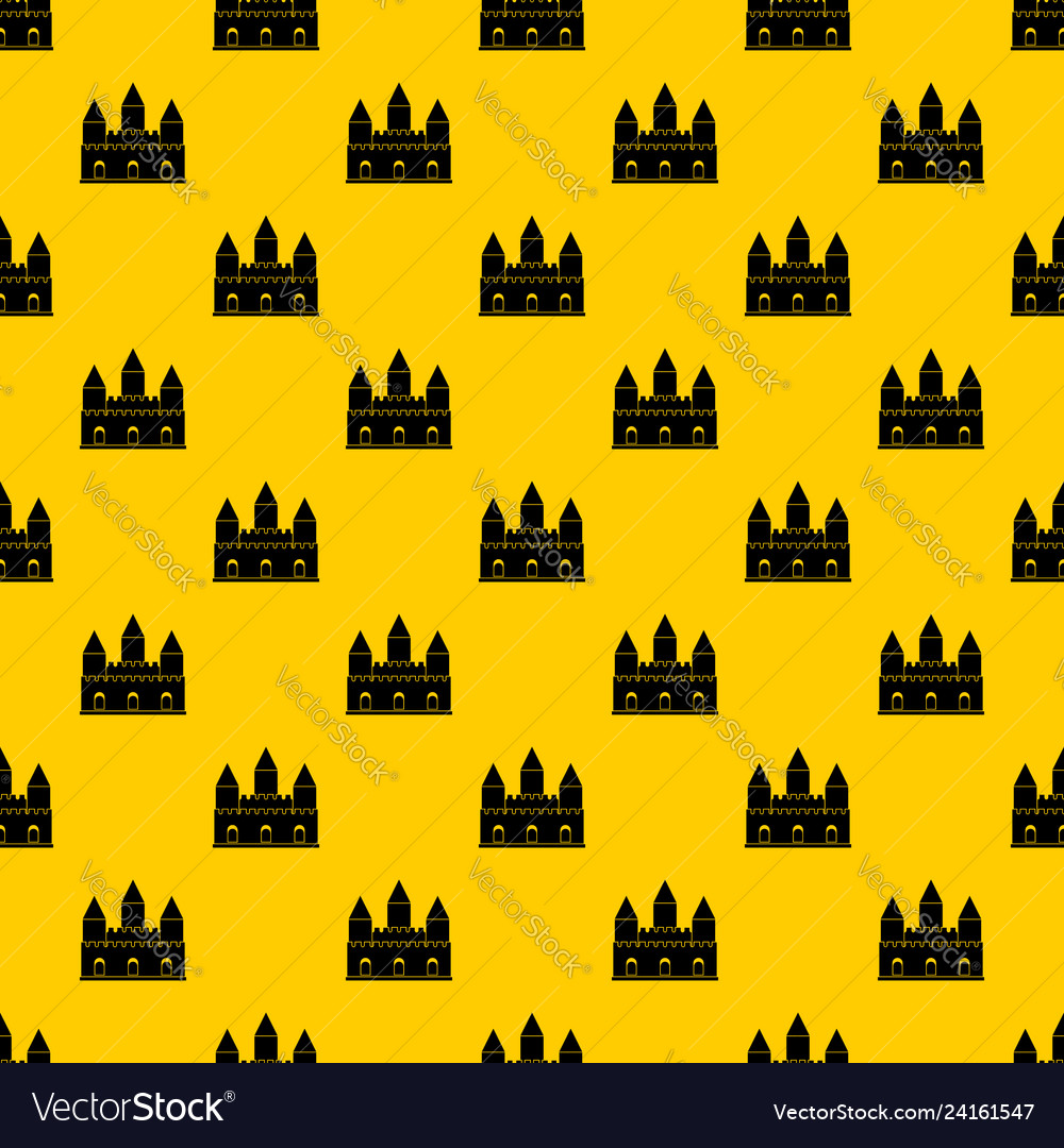 Castle tower pattern Royalty Free Vector Image