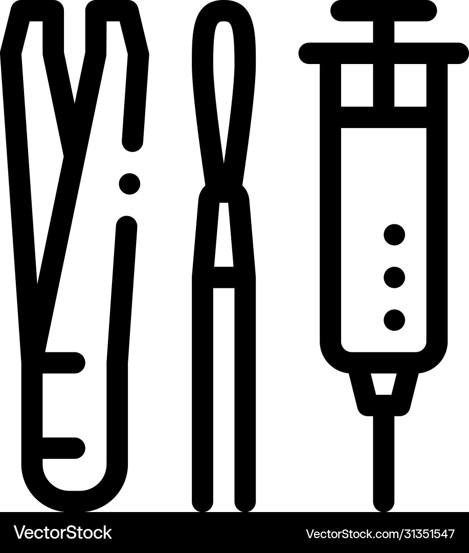 Dermatological treatment instrument icon Vector Image