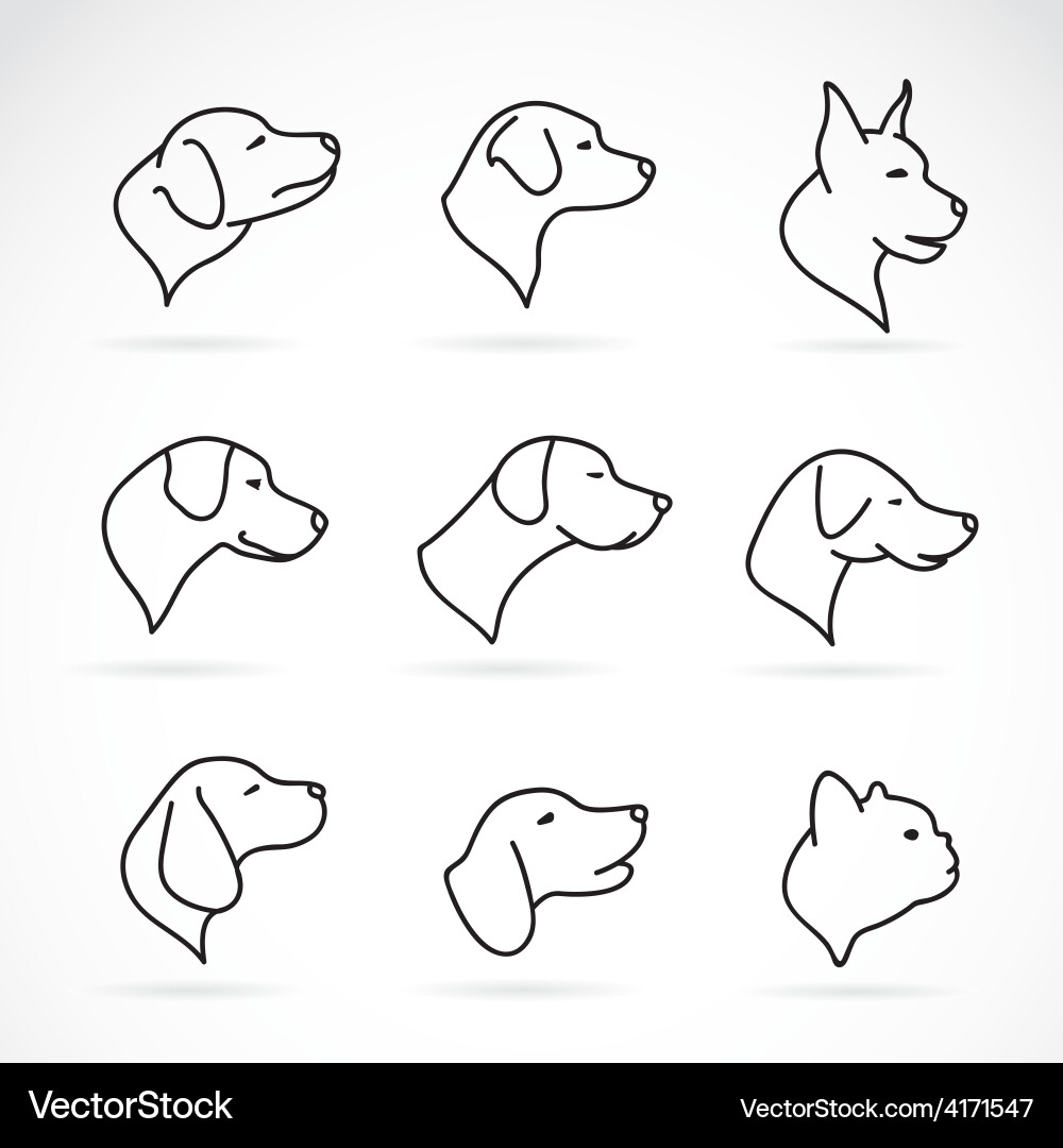 Image of an dog head Royalty Free Vector Image