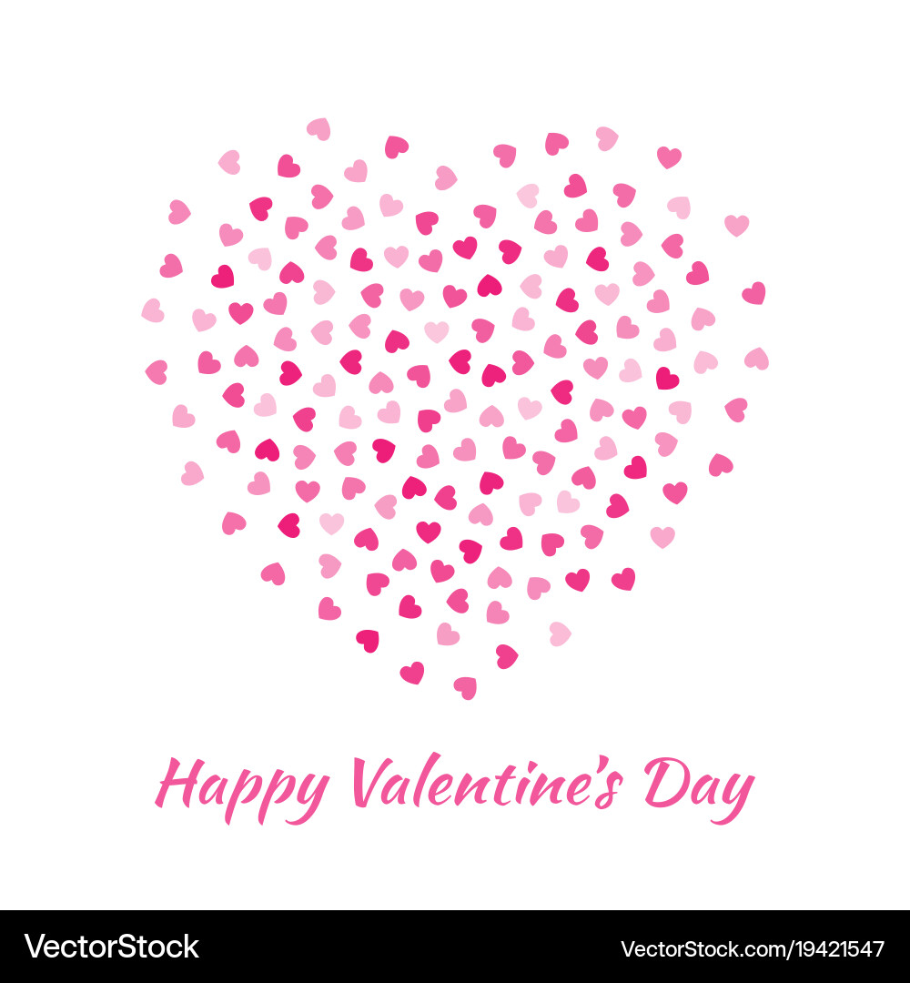 Valentines day card design Royalty Free Vector Image