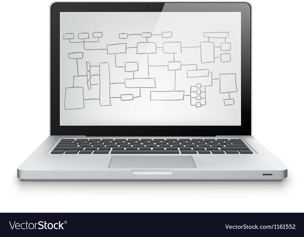 Laptop concept Royalty Free Vector Image - VectorStock