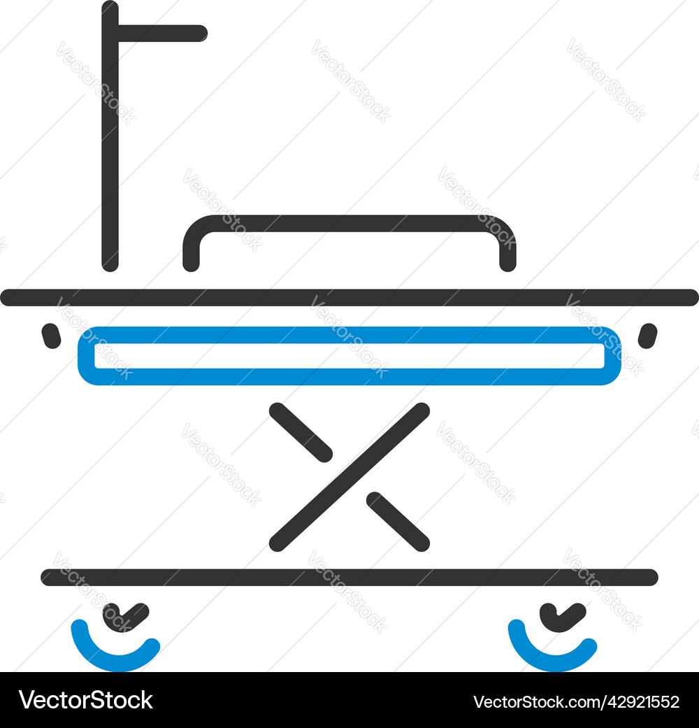 Medical stretcher icon Royalty Free Vector Image