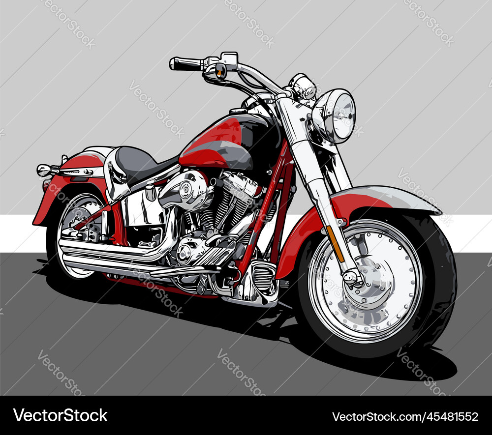 Motorbike template for graphic design needs Vector Image