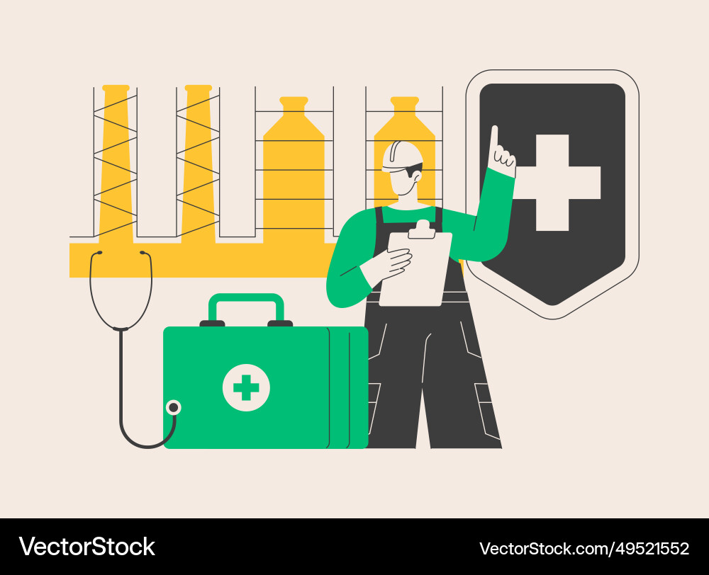 Occupational health abstract concept Royalty Free Vector