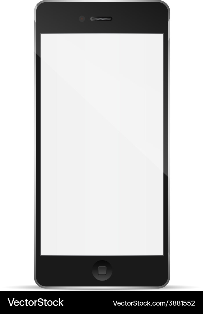 Perfectly detailed modern smart phone Royalty Free Vector