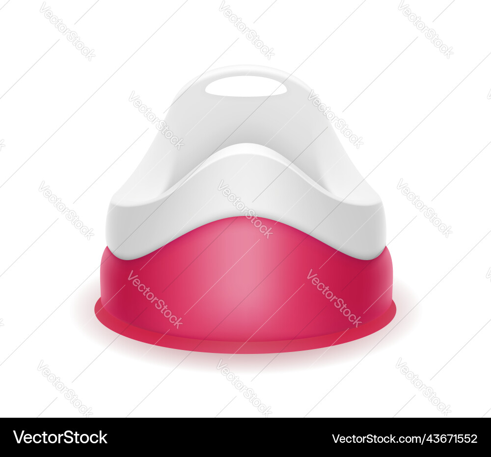 Pink children potty stock Royalty Free Vector Image
