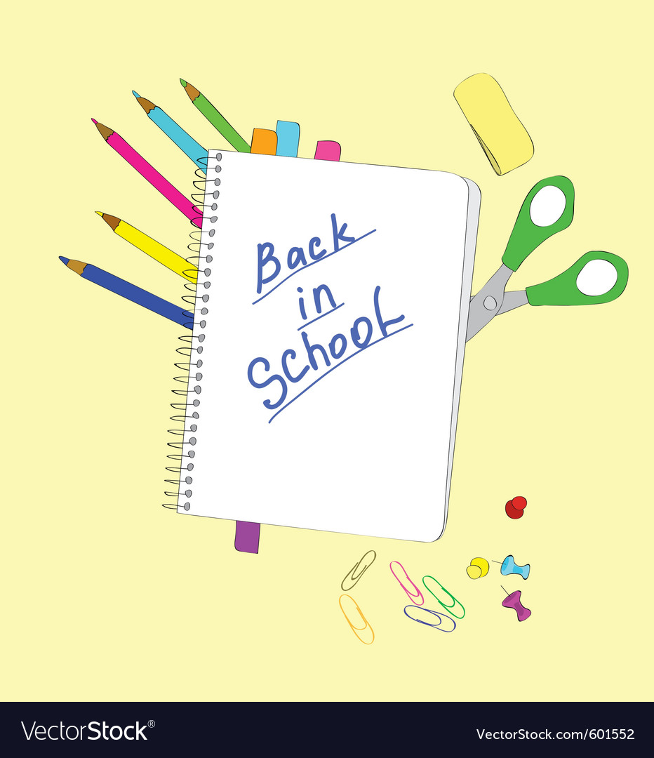 Study writing-book Royalty Free Vector Image - VectorStock