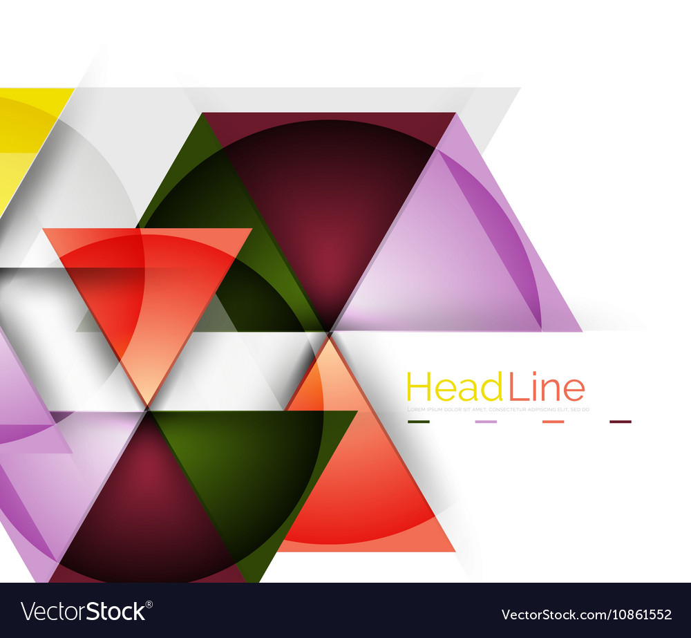 Triangle abstract background Royalty Free Vector Image