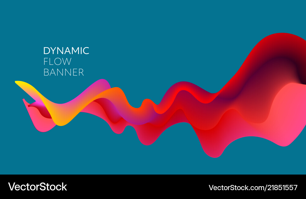 Abstract colorful background color flow Royalty Free Vector