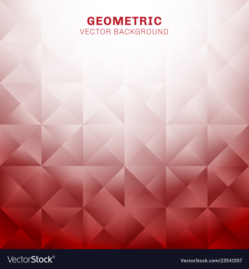 Abstract geometric triangles pattern red Vector Image
