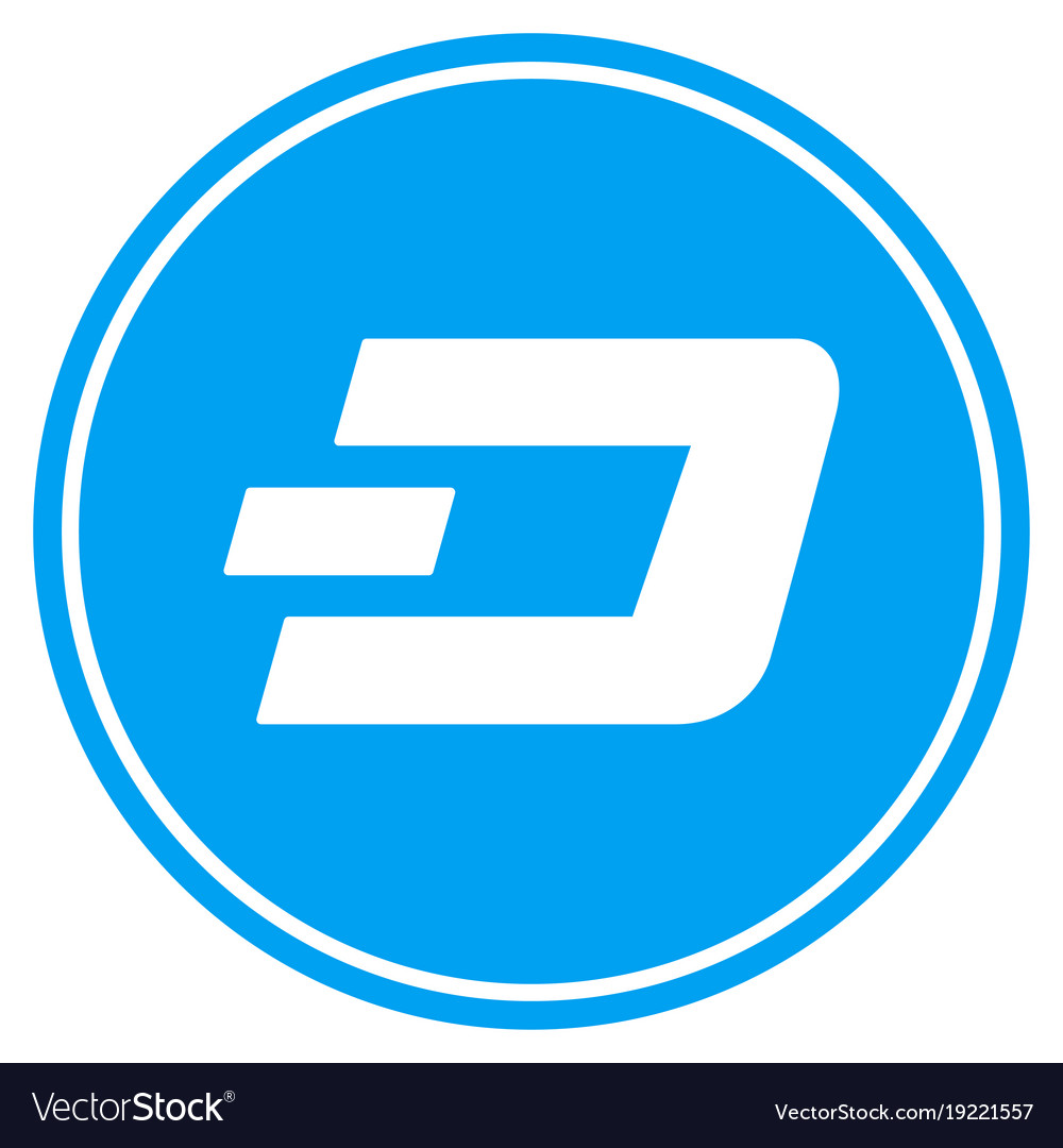Dash coin flat icon Royalty Free Vector Image - VectorStock