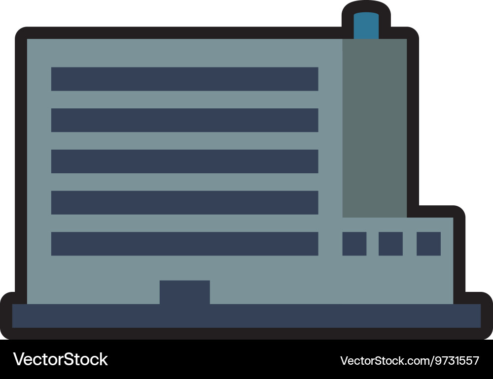 Plant building icon industry design Royalty Free Vector