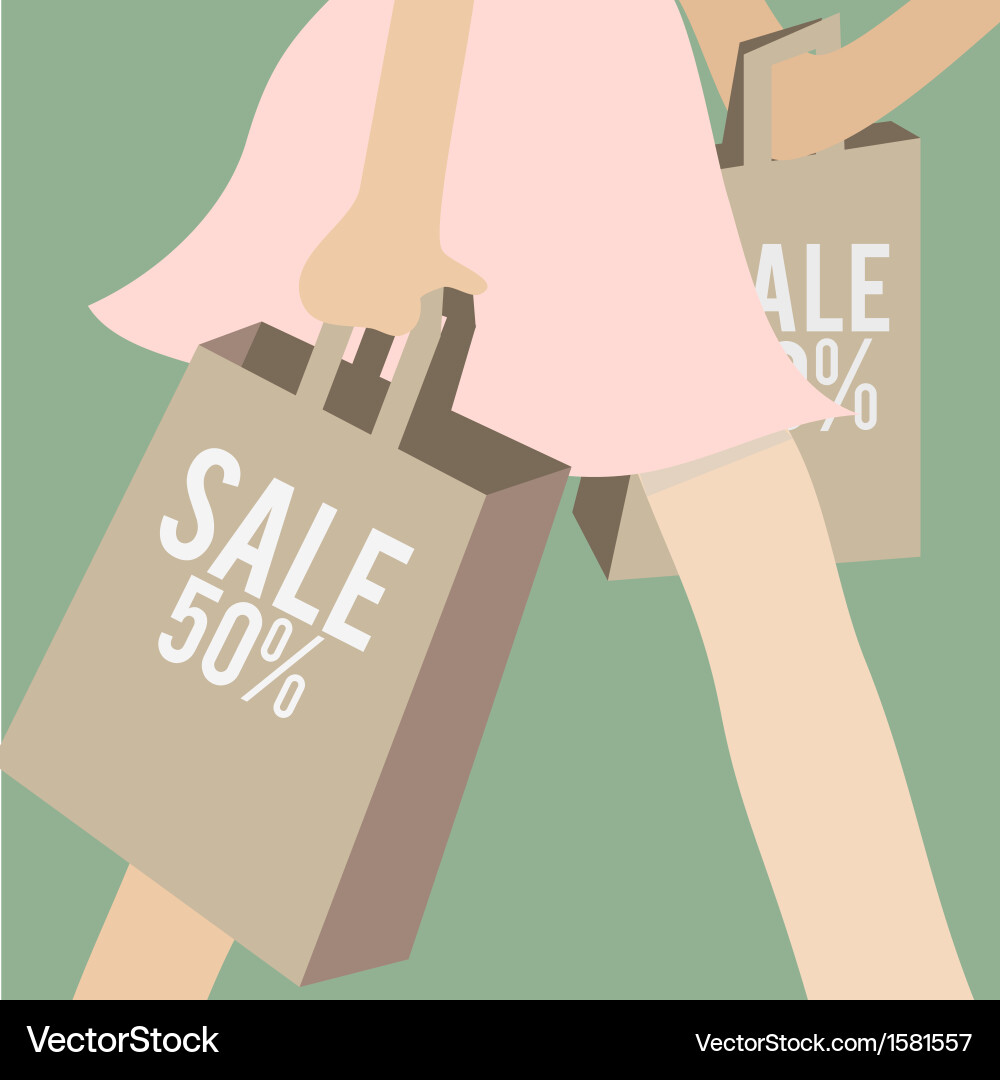 Sale and shopping Royalty Free Vector Image - VectorStock