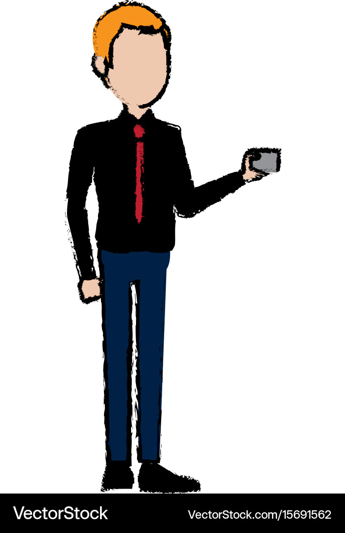 Business people standing work office character Vector Image