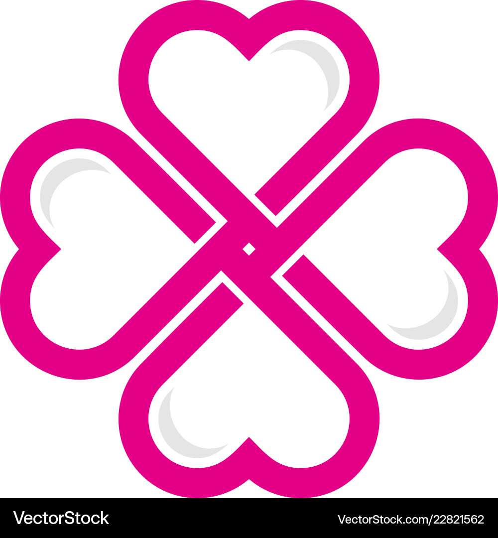 Flower love logo icon design Royalty Free Vector Image