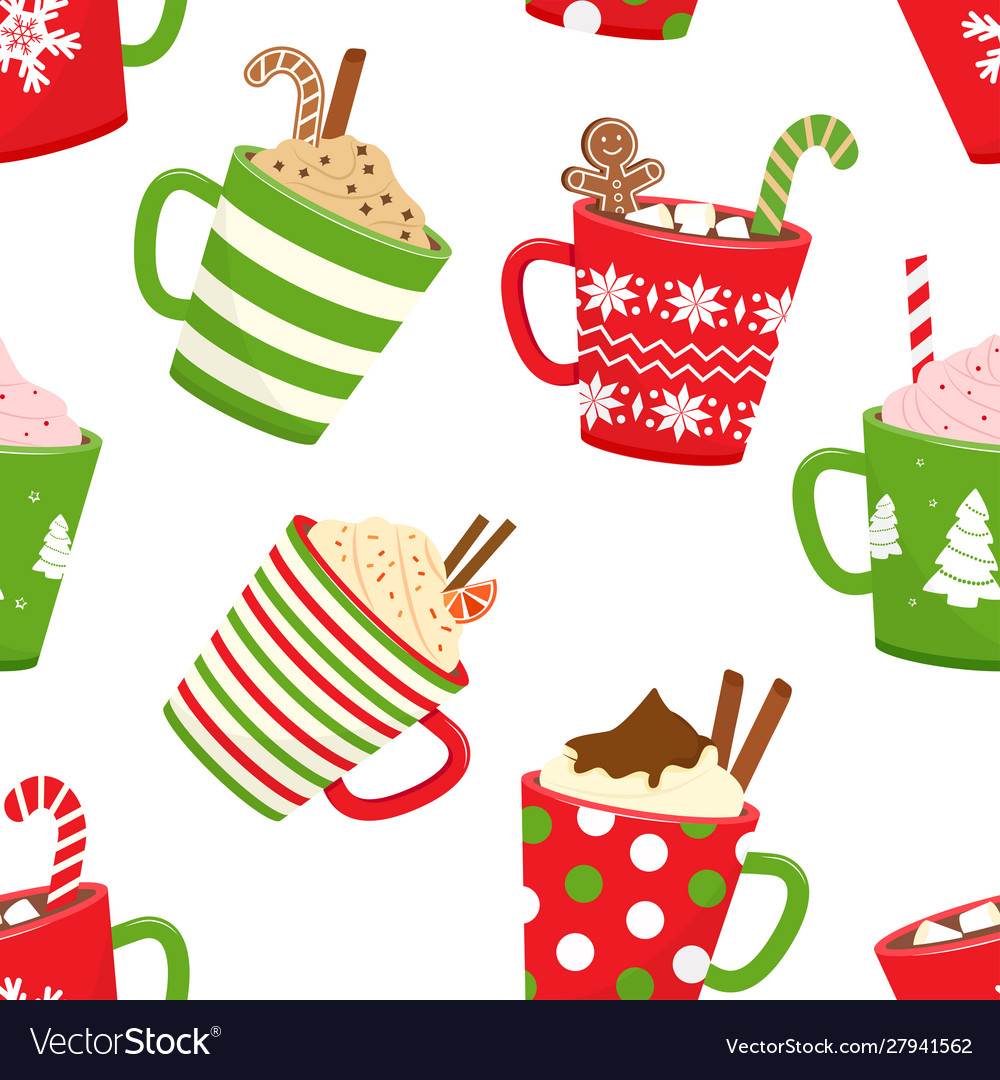 Winter holiday seamless pattern for christmas Vector Image Winter holiday seamless pattern for christmas Vector Image