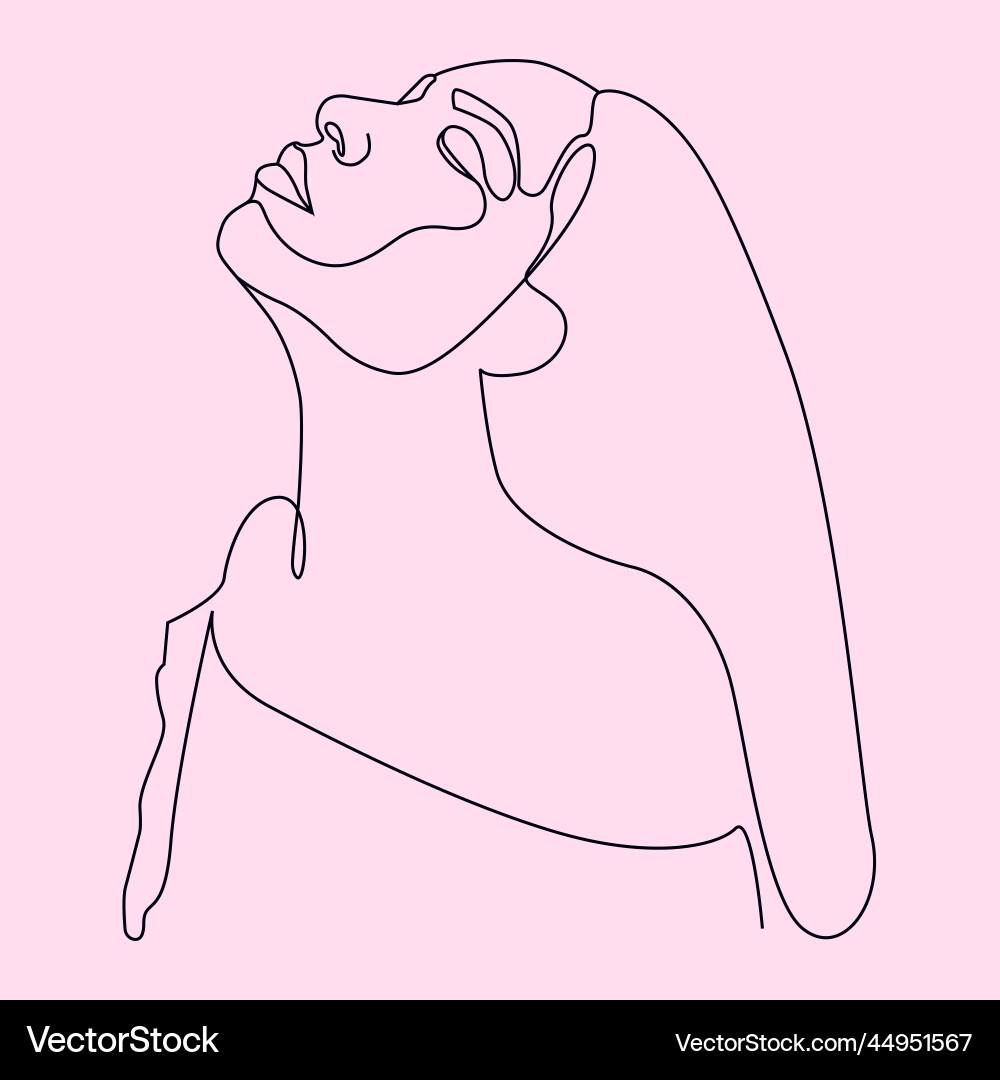 A woman s abstract face Royalty Free Vector Image