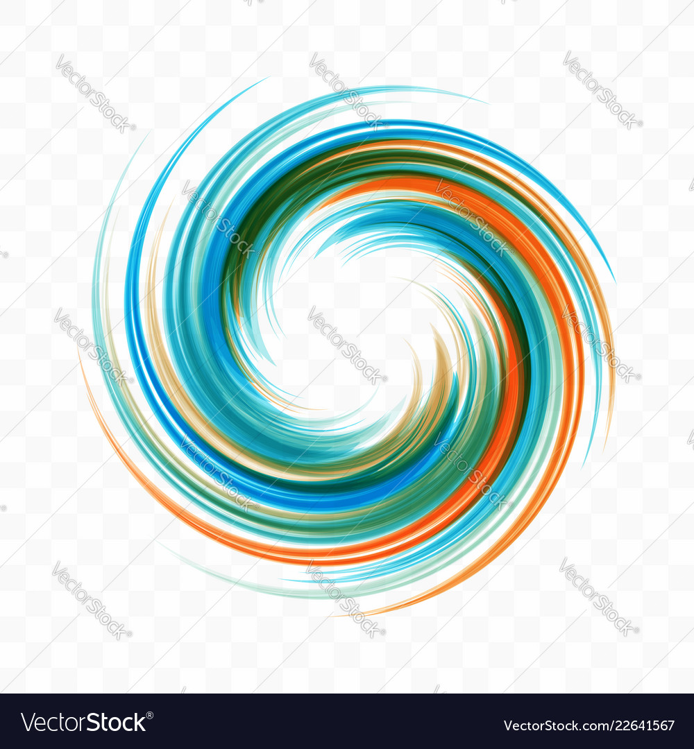 Abstract swirl design element spiral rotation Vector Image