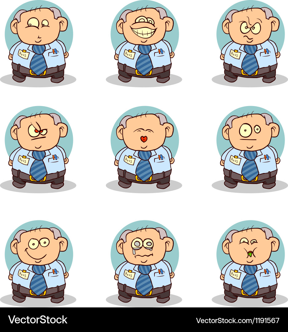Boss doodle Royalty Free Vector Image - VectorStock