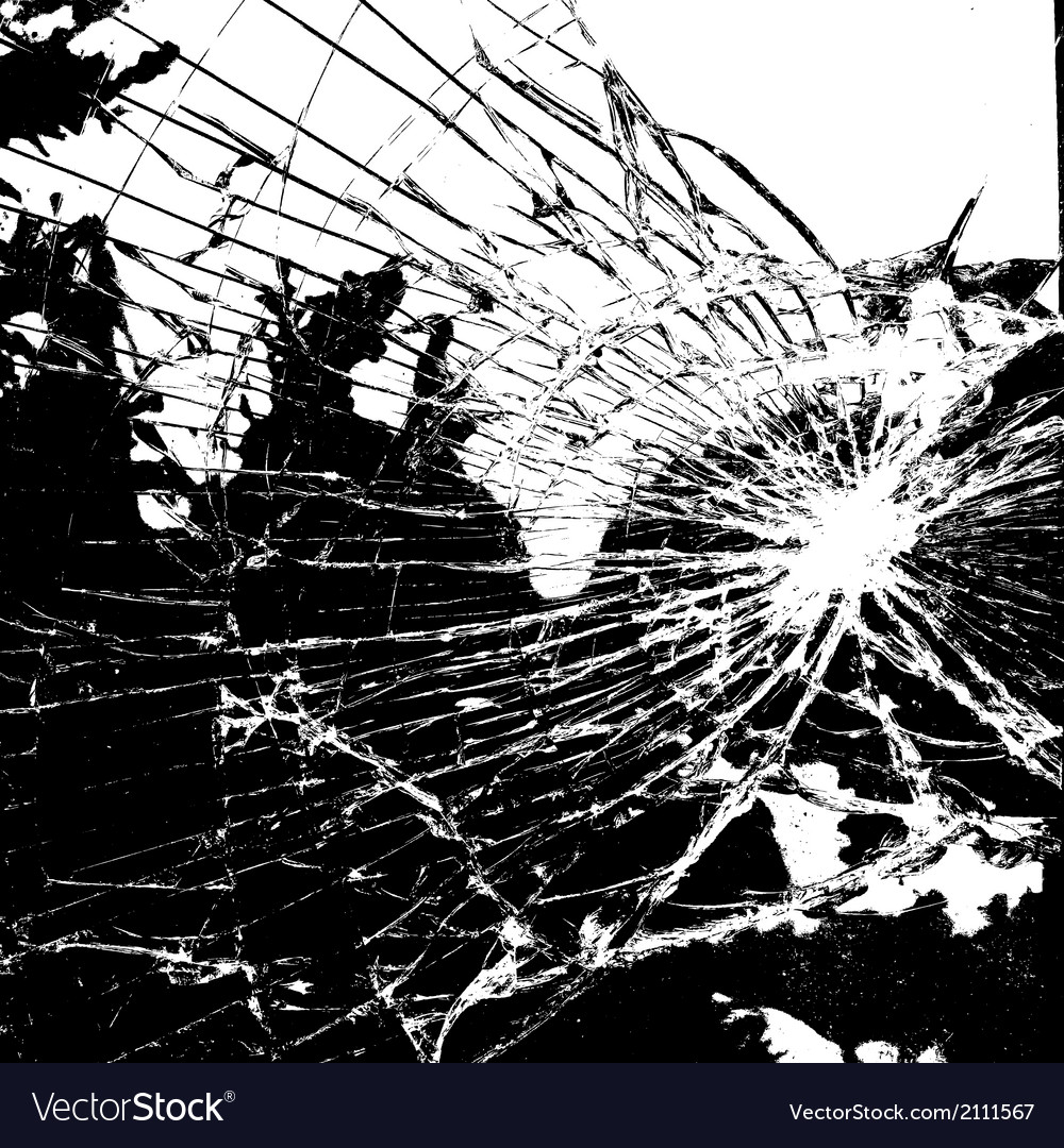 Broken Glass Royalty Free Vector Image Vectorstock
