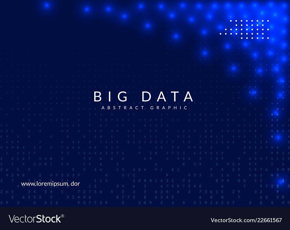 Deep learning background technology for big data Vector Image