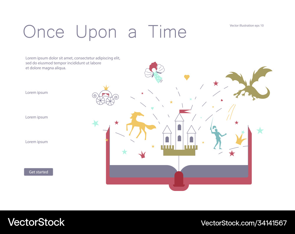Fairy tales audiobook service Royalty Free Vector Image