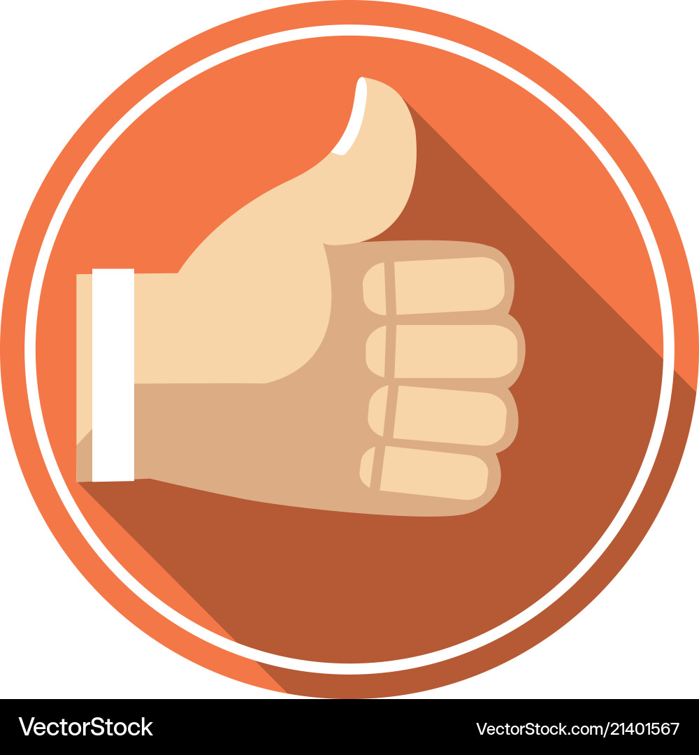 Hand symbol and sign like Royalty Free Vector Image