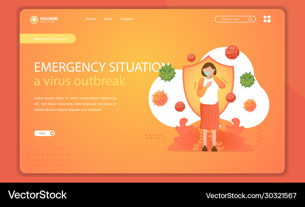 Healtcare and virus prevention concept Royalty Free Vector