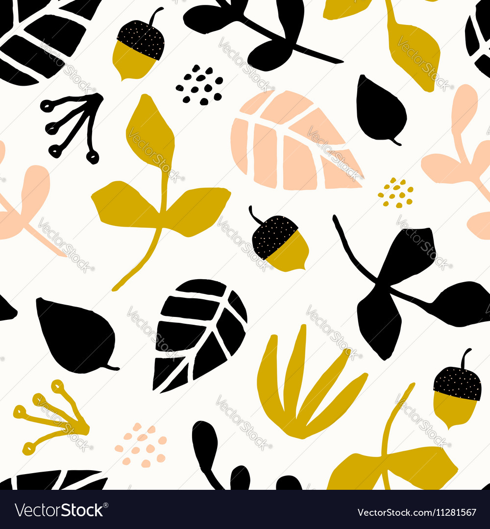Seamless Autumn Pattern Royalty Free Vector Image