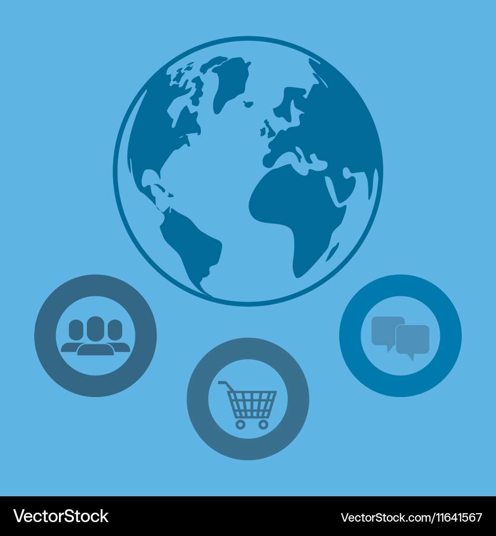Social media and networking Royalty Free Vector Image