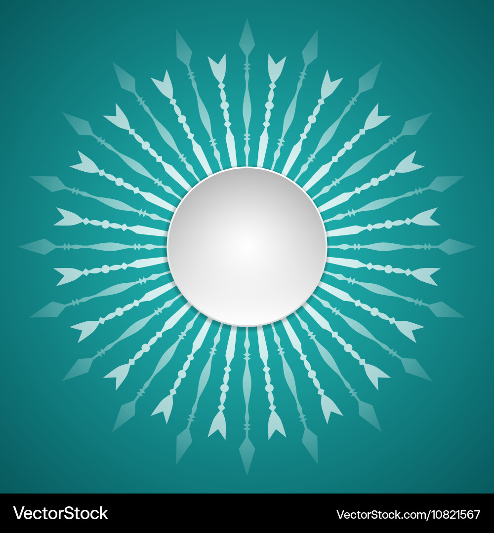 Template of paper round fram Royalty Free Vector Image